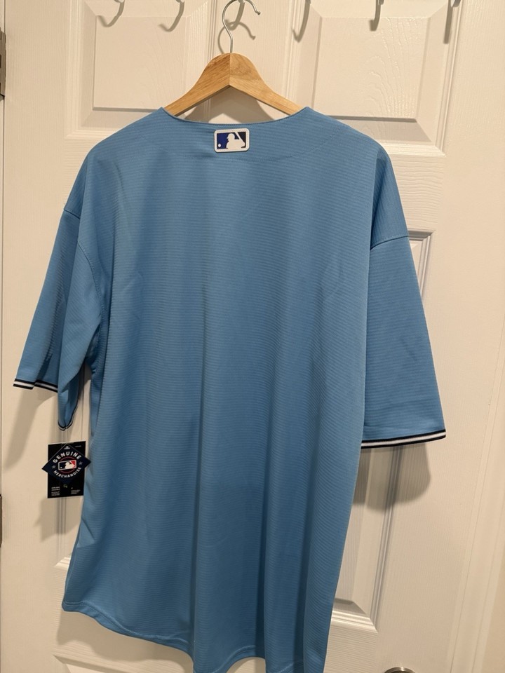Blue Jays Light Blue Jersey (Blank) - Size X-Large | eBay