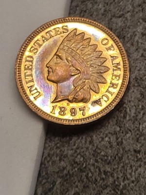 1897 Philadelphia BU Indian Head Penny Proof | eBay