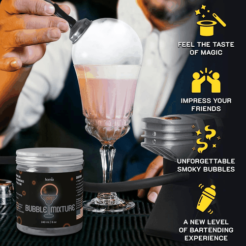 Bubble Mixture for Smoking Gun Cocktails – Edible & Nontoxic (8oz) | eBay