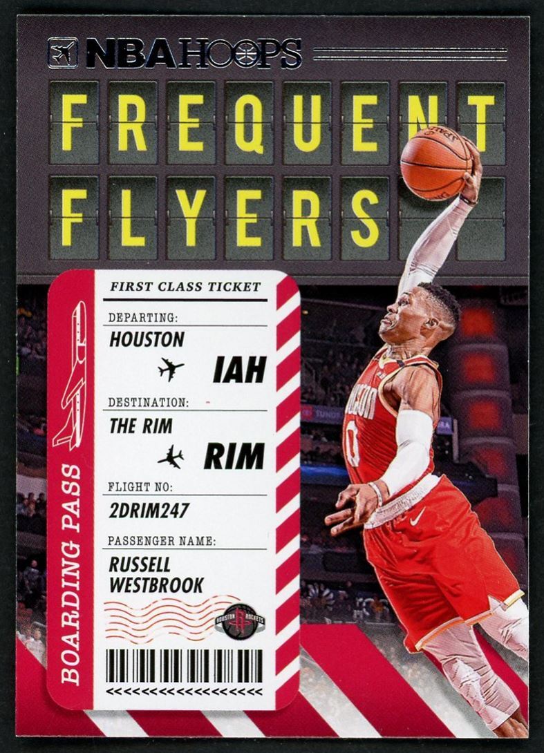 2020-21 Frequent Flyers Russell Westbrook Houston Rockets #11 Insert | eBay