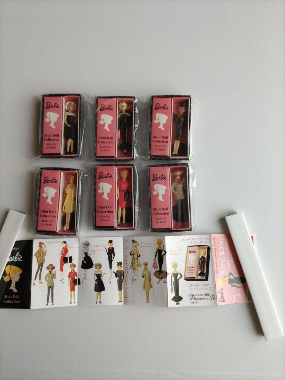 Gashapon Barbie Mini Doll Collection 6 Types 2003 Tiny Barbie Dolls ...