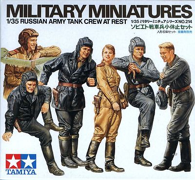 Tamiya 1/35 35214 WWII Russian Army Tank Crew at Rest (Military ...