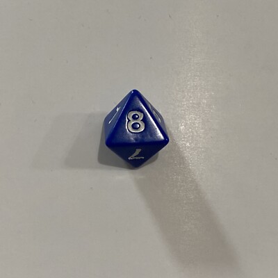8 Sided Die Blue Dice Board Game Replacement Piece Part New! | eBay