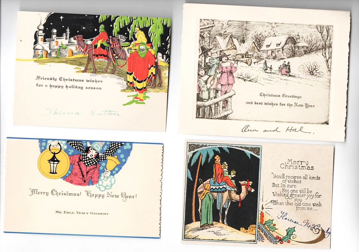 Vintage 1920s Christmas Cards