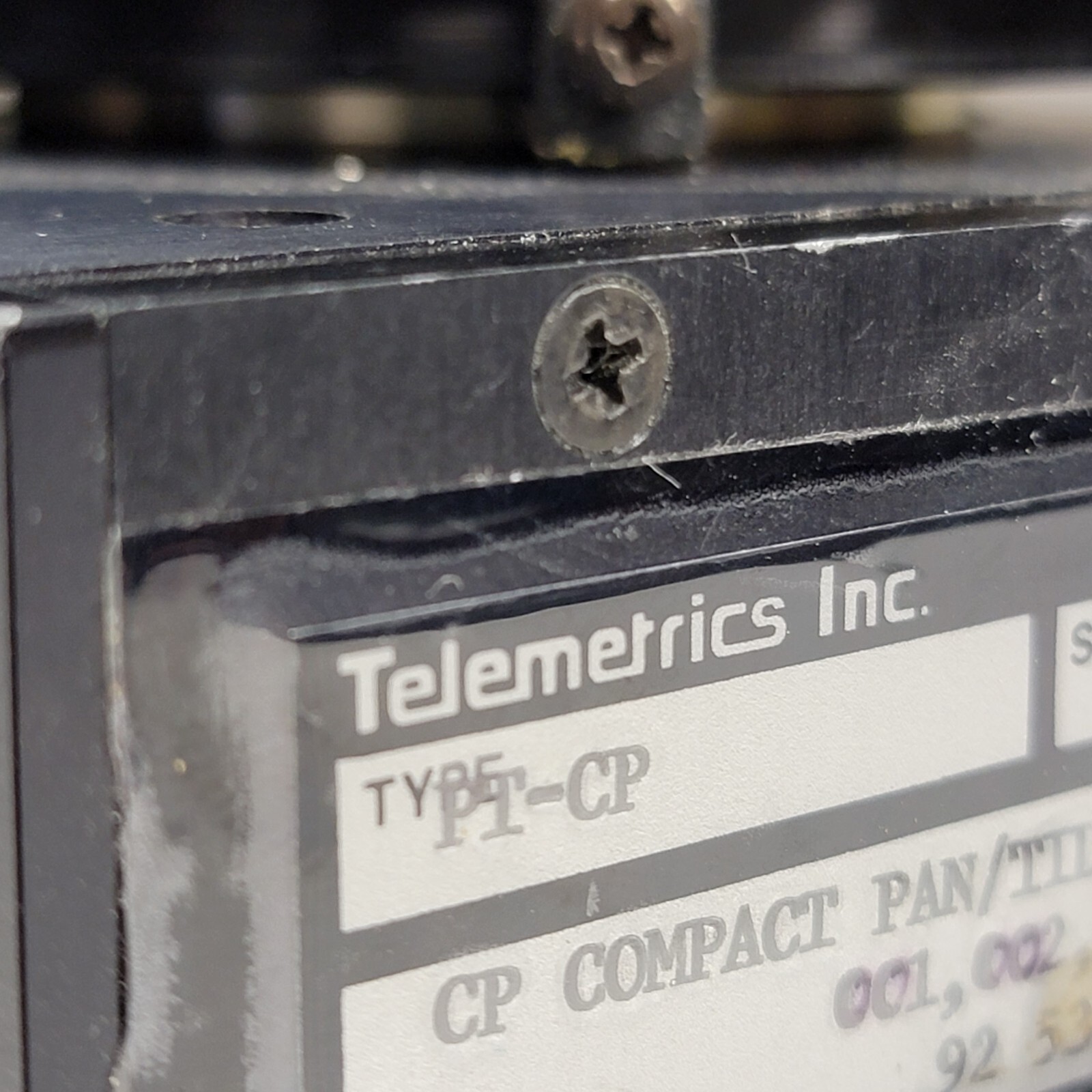 Telemetrics Model PT-CP Compact Pan/Tilt Head | eBay