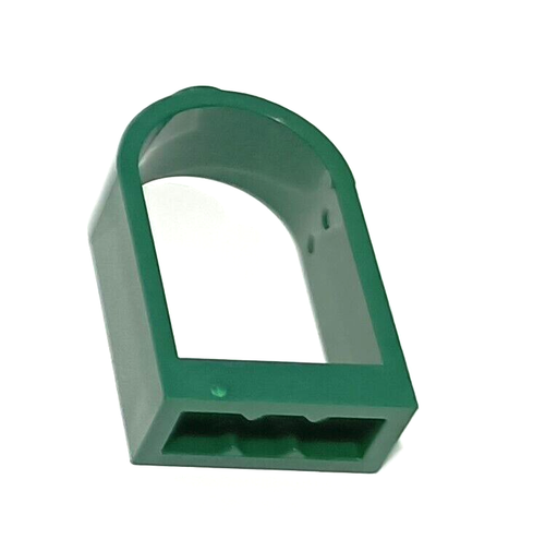 4 x Genuine Lego Dark Green Window 1 x 2 x 2 2/3 with Rounded Top 30044 ...