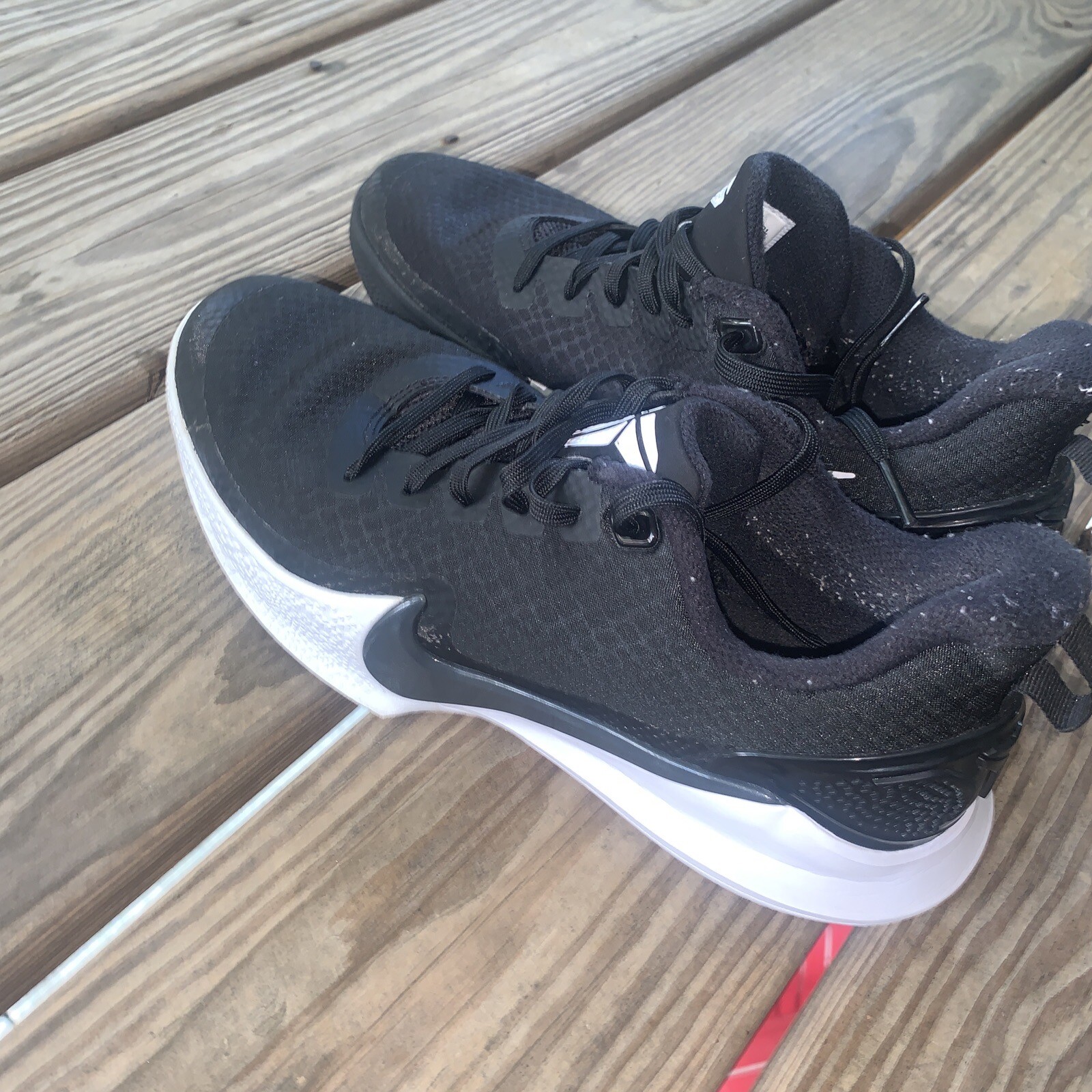 Nike Men's Kobe Mamba Focus Black White Basketball Sh… - Gem