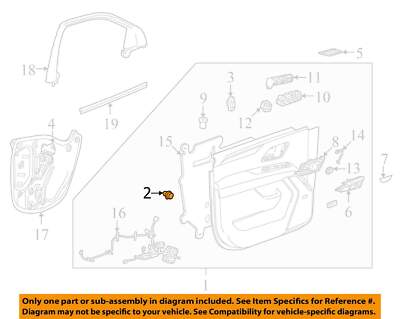 GM OEM 20-24 CT5 Front Door Interior Trim-Door Trim Panel Retainer ...
