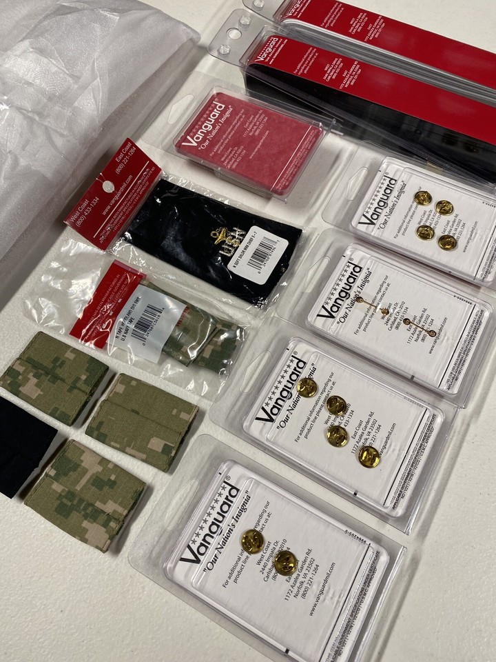 Combo US Navy Chief Petty Officer USN CPO E-7 Rank Devices 14 Items as ...