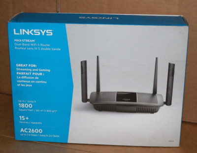 Linksys EA8100 Max-Stream AC2600 Gigabit WiFi Router MU-MIMO, OPEN BOX ...