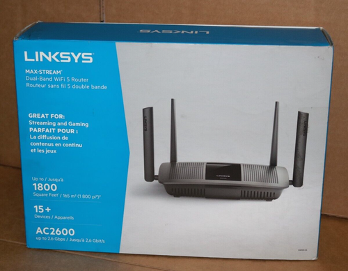 Linksys EA8100 Max-Stream AC2600 Gigabit WiFi Router MU-MIMO, OPEN BOX ...