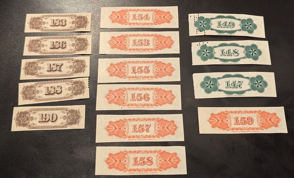 Lot Of 15 American Bank Note Company Railroad Bonds 1890 & 1898 ...