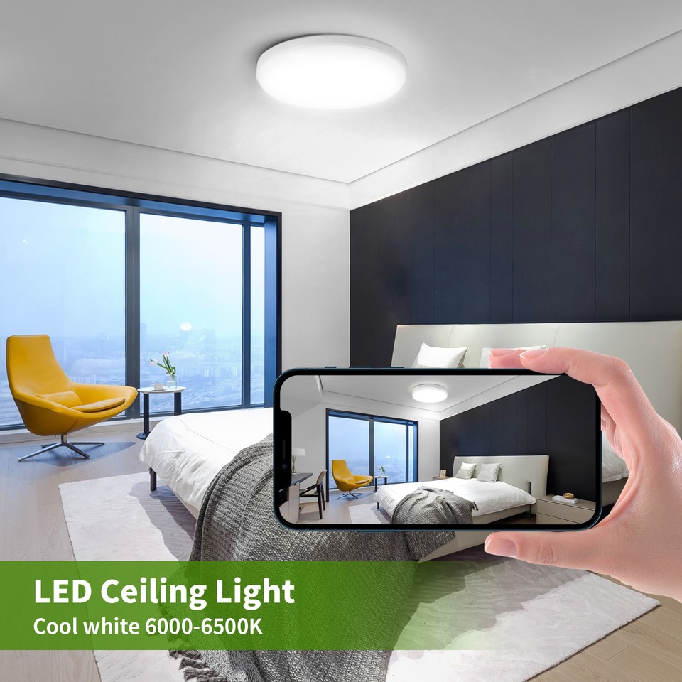 50W LED Ceiling Light Panel Down Lights Bathroom Living Room Kitchen ...