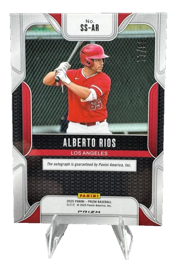 2025 PANINI PRIZM SENSATIONAL SIGNATURES SS-AR ALBERTO RIOS ORANGE ...