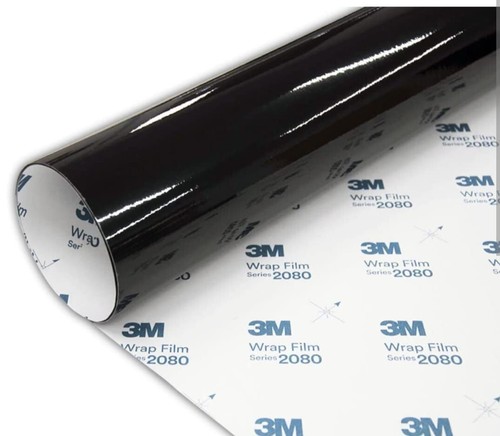 3M 2080 GLOSS BLACK VINYL WRAP - HIGH QUALITY WRAP FILM! - 1m X 1520mm ...