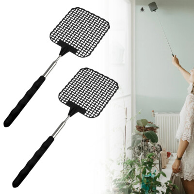 2 Pack Telescopic Fly Swatter – Extendable Bug Insect Wasp Mosquito ...