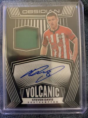 2020-21 Panini Obsidian Steven Davis Volcanic Material Auto 6/149 ...