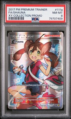 2017 Pokemon Premium Trainer Shauna Full Art XY Collection Promo #111a ...