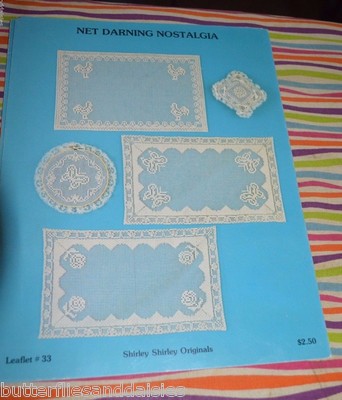 Lace Net Darning Nostalgia Leaflet #33 from 1984 | eBay