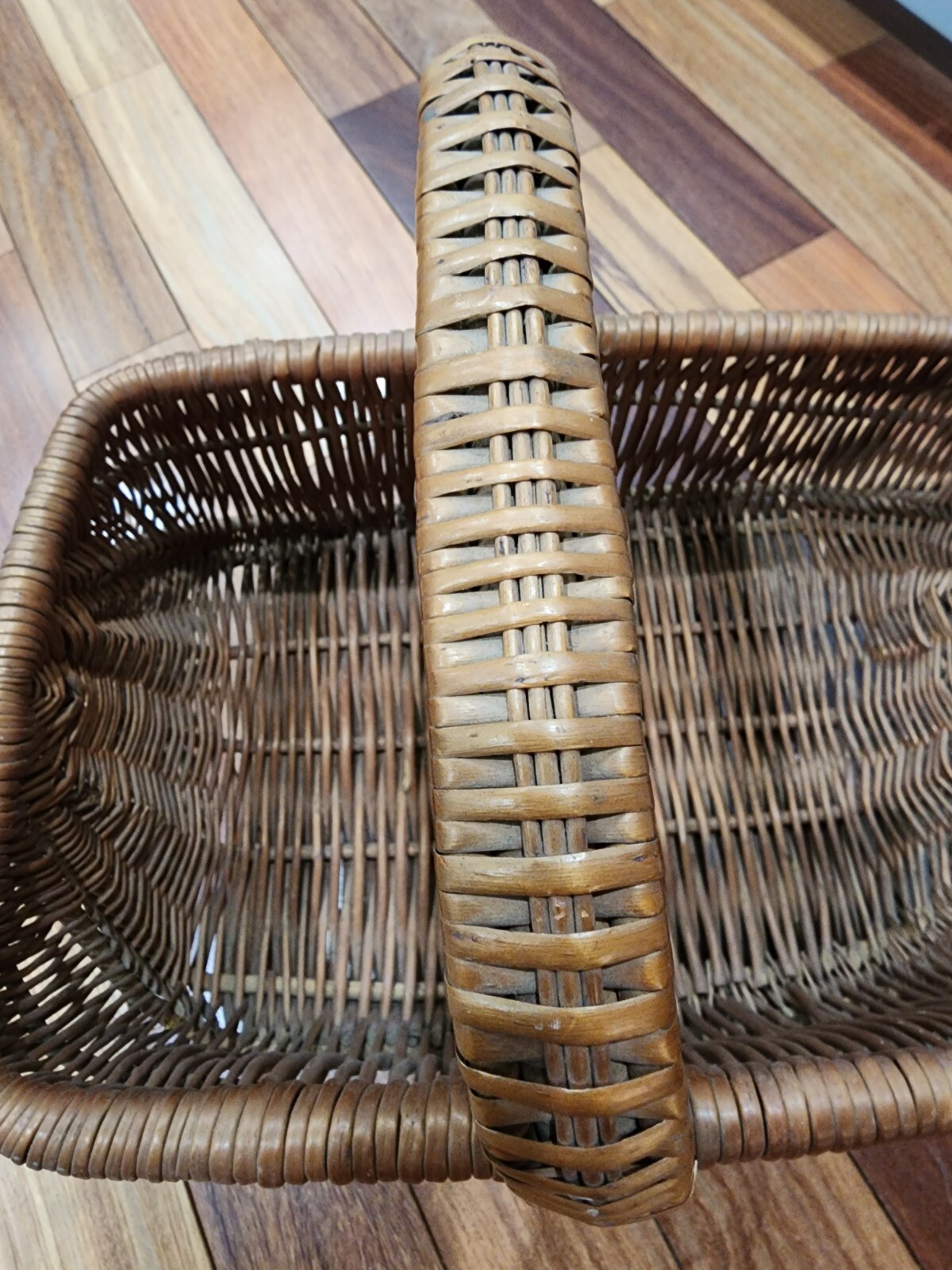 Vintage Wicker Garden Trug Basket - Hand Woven | eBay