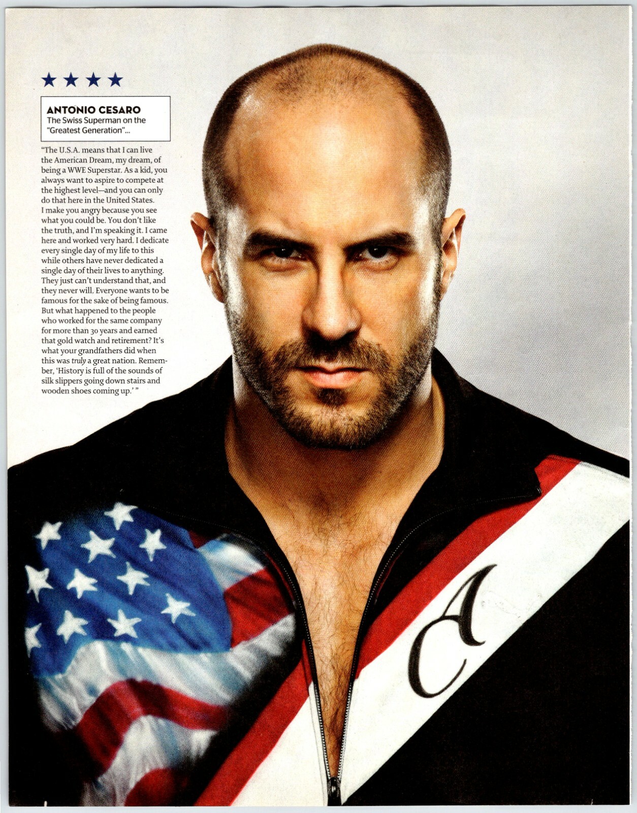 CESARO WWE WRESTLING 8.25" X 10.5" Magazine Photo Page Clipping M40 | eBay