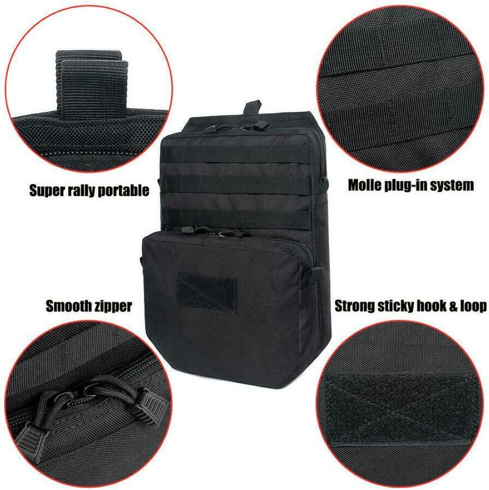 Tactical MOLLE Hydration Pack 3L Hydration Water Bladder Molle Vest ...