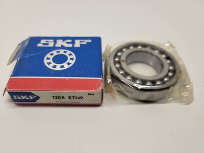 NEW IN BOX! GENUINE SKF SELF ALIGNING BALL BEARING 1208-ETN9 | eBay