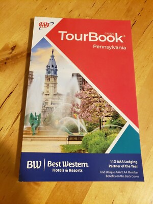 AAA PENNSYLVANIA PA TRAVEL GUIDE TOUR BOOK & MAPS HOTELS RESTAURANT ...