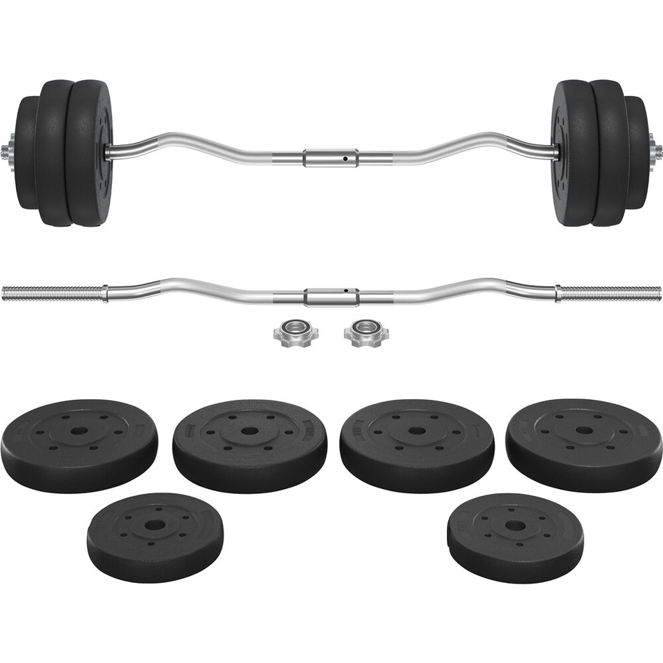 Barbell Weight Set 30kg/25kg/20kg Barbell Adjustable Gym Weight for ...