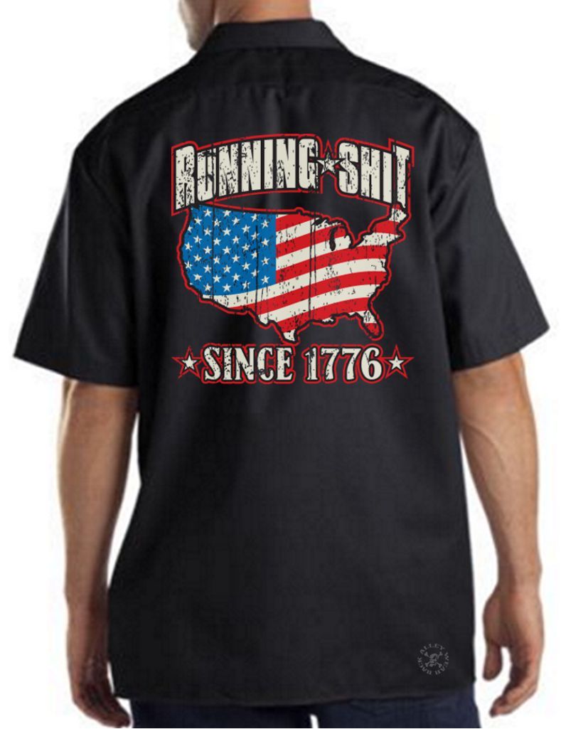 Usa Flag Running Shirts