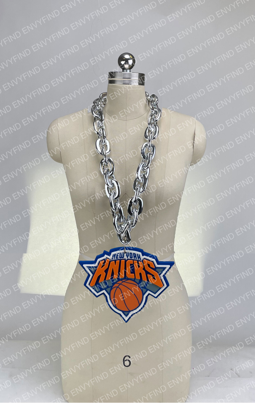 New NBA New York Knicks Gameday Tailgate Silver Fan Chain Fanchain | eBay