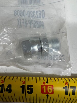 6MBSPP-8FJX Gates Hydraulic Hose Adapter Male BSPP x JIC 37° Flare ...