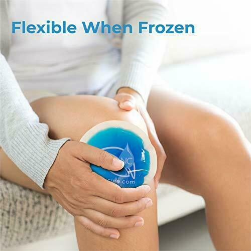 NatraCure 4" Circle Gel Ice Packs - 5 Pack! (Small Reusable Gel Cold ...