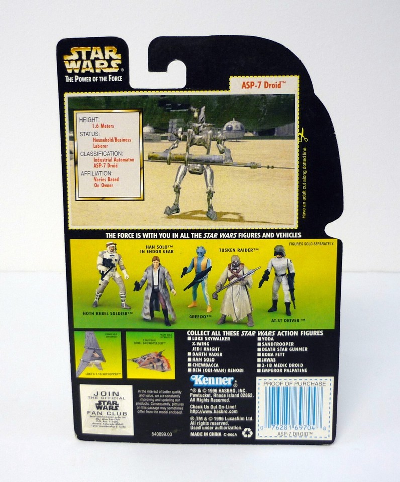 Star Wars ASP-7 Droid Power of the Force Action Figure POTF 1996 | eBay