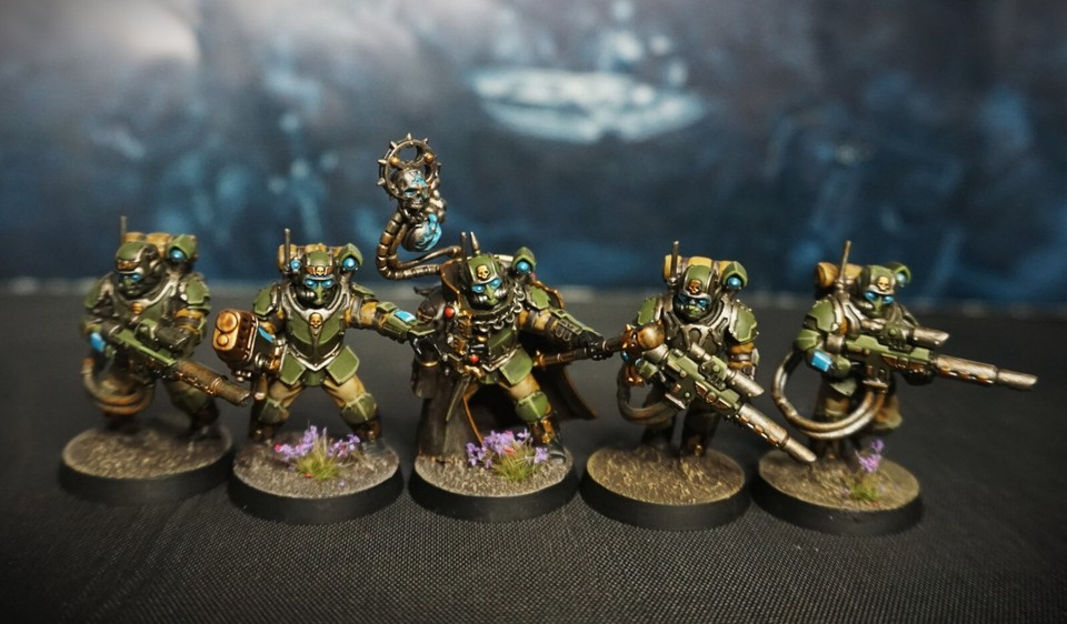 Militarum Tempestus Scions painted Warhammer 40k Cadian Kasrkin Astra ...