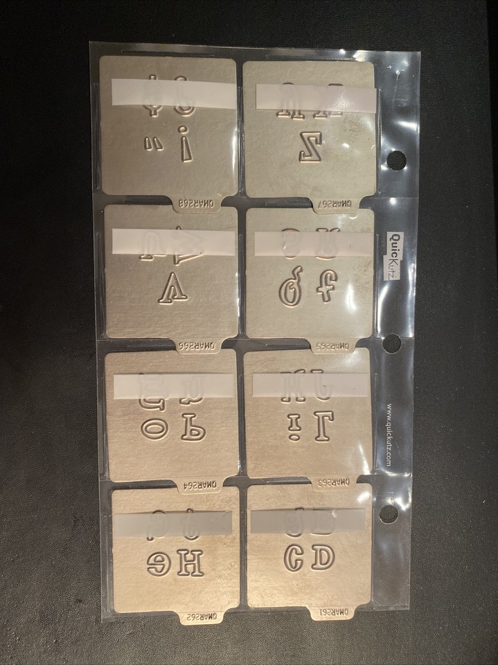 QuicKutz 2x2" Alphabet Die Set | eBay