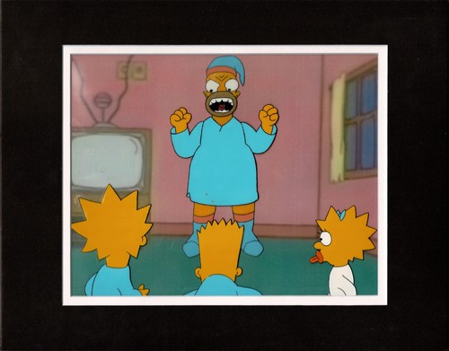 Simpsons Production Animation Cel Setup and Drawing Tracey Ullman Show ...
