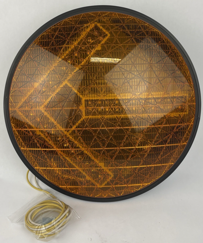 Traffic Signal Light 12" OEM DIALIGHT Yellow Arrow LED Lense Gasket NOS ...
