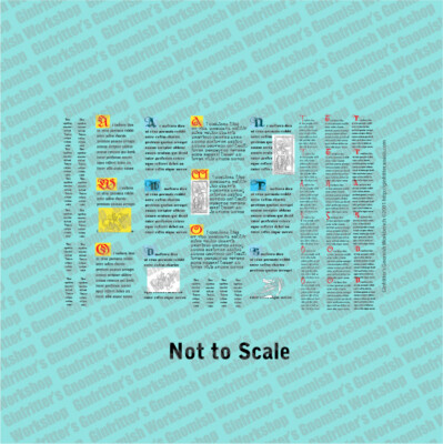 Ginfritter's WARSCR001-002 Gothic & Arcane Scrolls Decal Transfers for ...