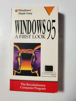 Vintage Microsoft Windows 95 VHS A First Look Windows Made Easy ...