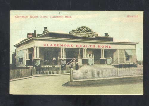 CLAREMORE OKLAHOMA CLAREMORE BATH HOUSE VINTAGE POSTCARD | eBay