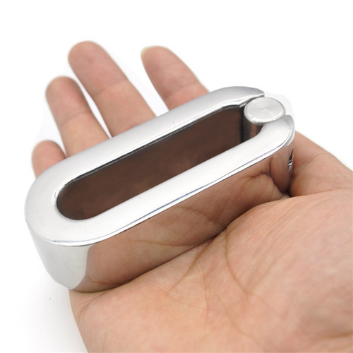 New Male Stainless Steel Ball Stretcher Weight Chastity Delay Ring ...