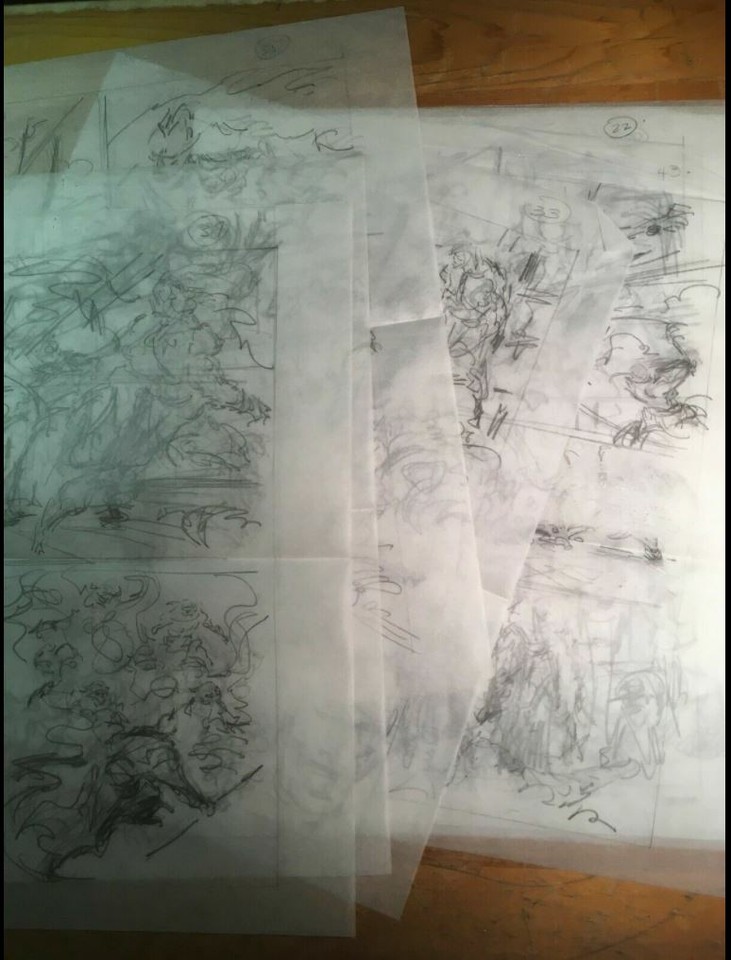 John Buscema original pencil layout unique and rare | eBay