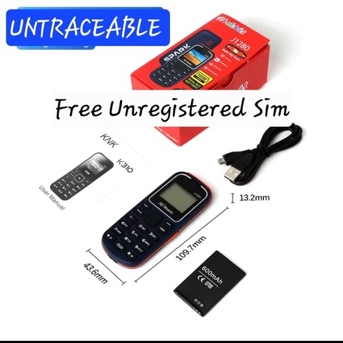 MKTEL 1280 **UNTRACEABLE BURNER PHONE** DUAL SIM WITH UNREGISTERED SIM ...