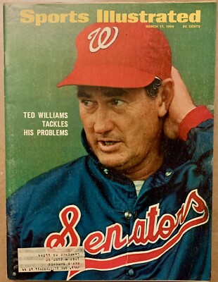 1969 - Sports Illustrated - Ted Williams - Washington Senators Baseball ...