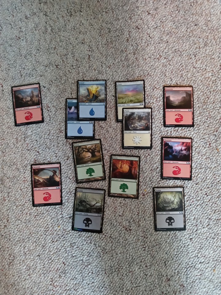 MAGIC The Gathering MTG Basic Land lot 500 Basic Lands - See ...