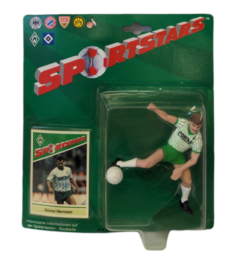 1989 Kenner SPORTSTARS Soccer GUNTER HERMANN Action Figure w/ Card, NEW ...
