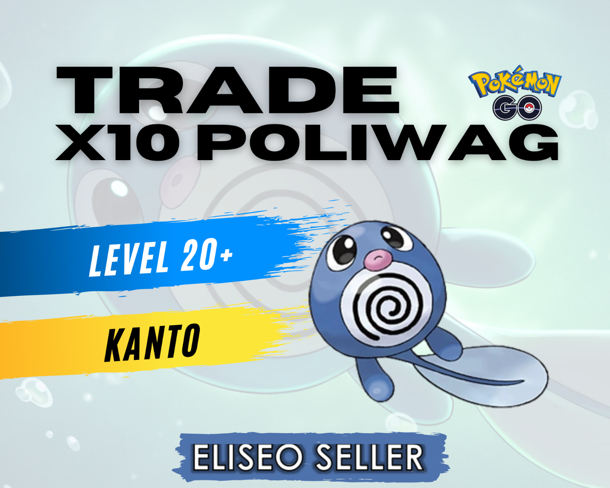 Pokemon Poliwag Evolution Poliwag X10 Pokémon GO Pokemon Trade