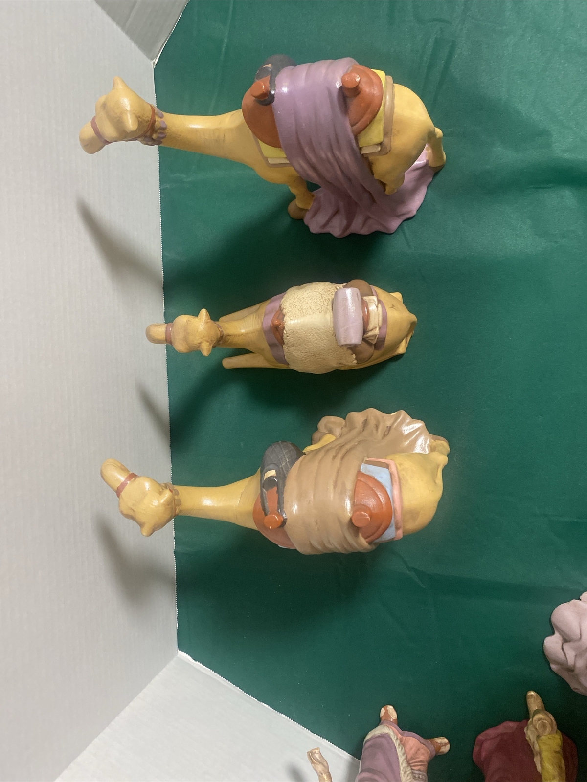 Christmas 🎄 Duncan Mold Nativity Wisemen and Camels VTG Ceramic Glossy ...