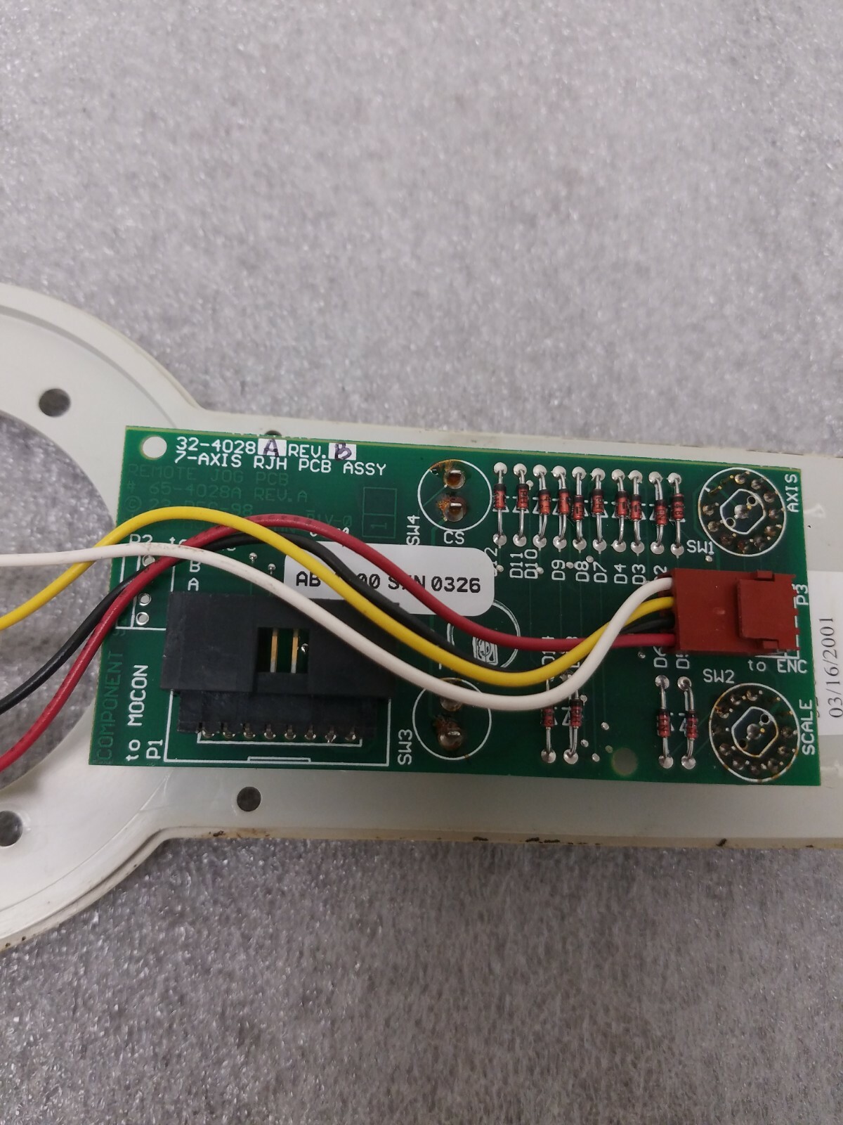 Haas Face Plate, Remote Jog Handle 32-4028A | eBay